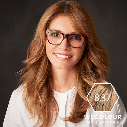 Haarfarbe Blond Mandel 8.37 - WECOLOUR