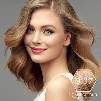 Haarfarbe Hellblond Mandel 9.37 - WECOLOUR