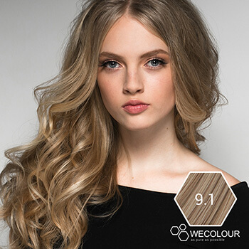 Haarfarbe Hellblond Asch 9.1 - WECOLOUR