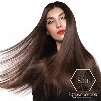 Hair colour ice brown 5.31 - WECOLOUR