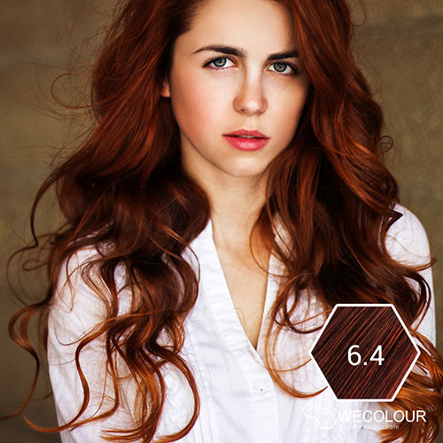 Hair colour copper light brown 6.4 - WECOLOUR