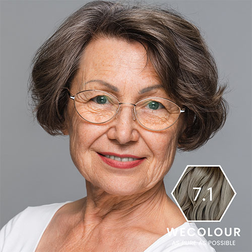 Hair dye ash dark blonde 7.1 - WECOLOUR