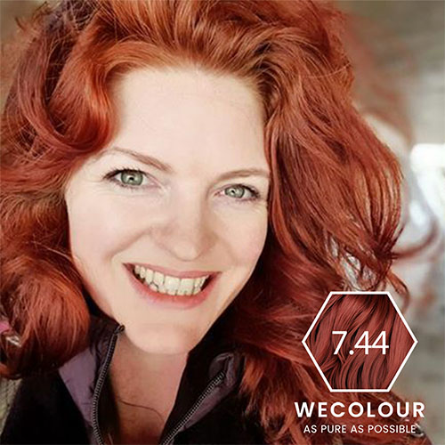 Hair dye intense copper dark blonde 7.44 - WECOLOUR