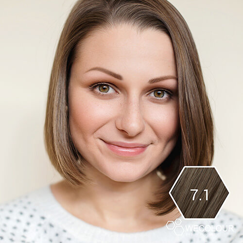 Hair colour ash dark blonde 7.1 - WECOLOUR