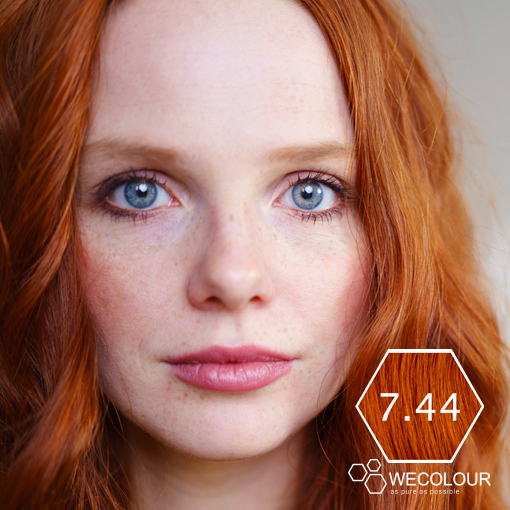 Hair colour intense copper dark blonde 7.44 - WECOLOUR