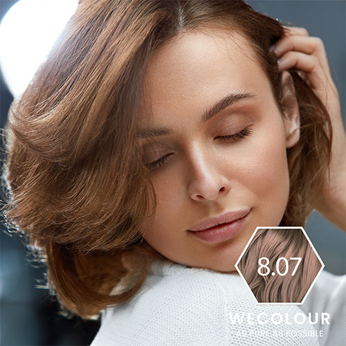 Hair dye hazelnut blonde 8.07 - WECOLOUR