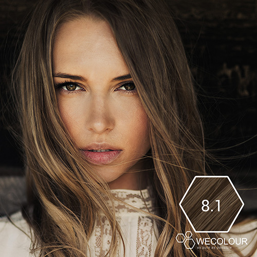 Hair colour ash blonde 8.1 - WECOLOUR