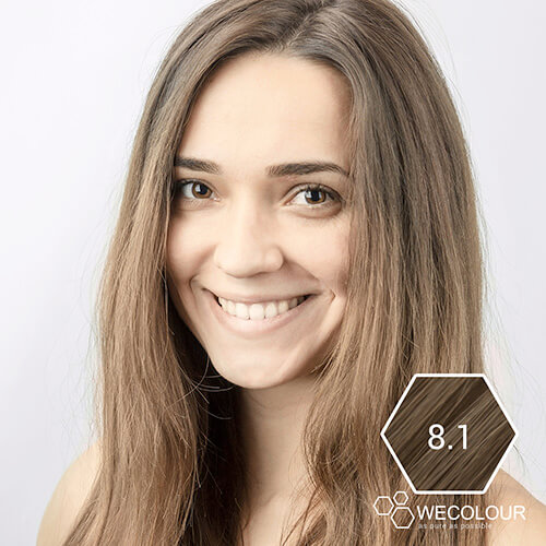 Hair colour ash blonde 8.1 - WECOLOUR