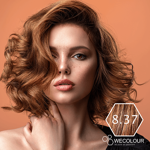 Hair colour almond blonde 8.37 - WECOLOUR