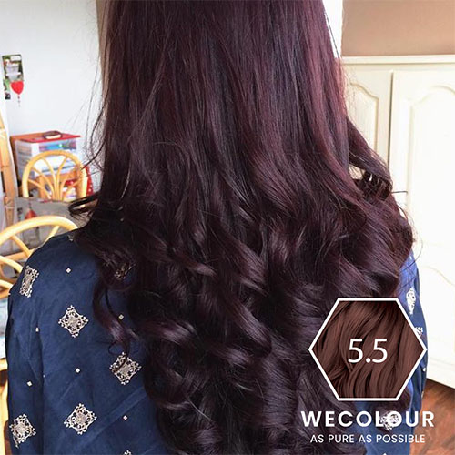 Coloration cheveux brun acajou 5.5 - WECOLOUR